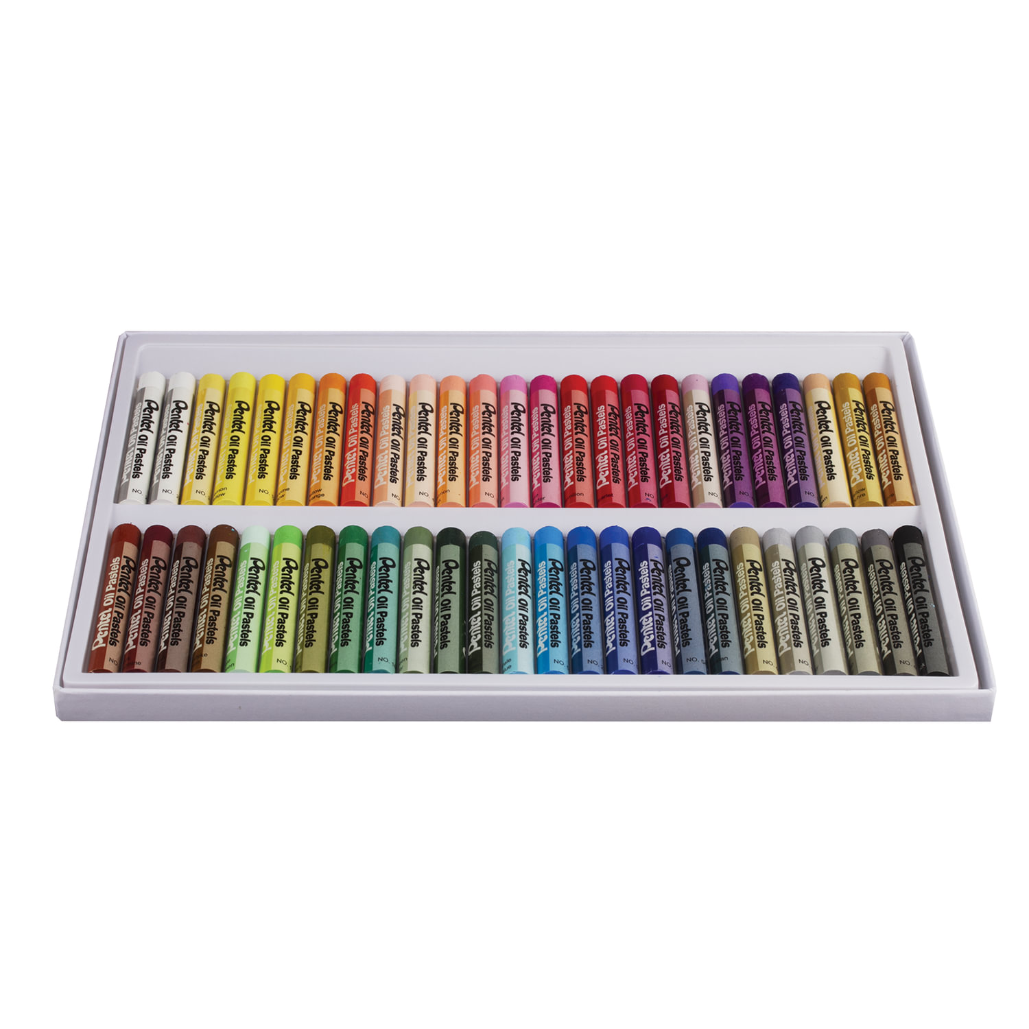Пастель масляная художественная PENTEL "Oil Pastels", 50 цветов ...