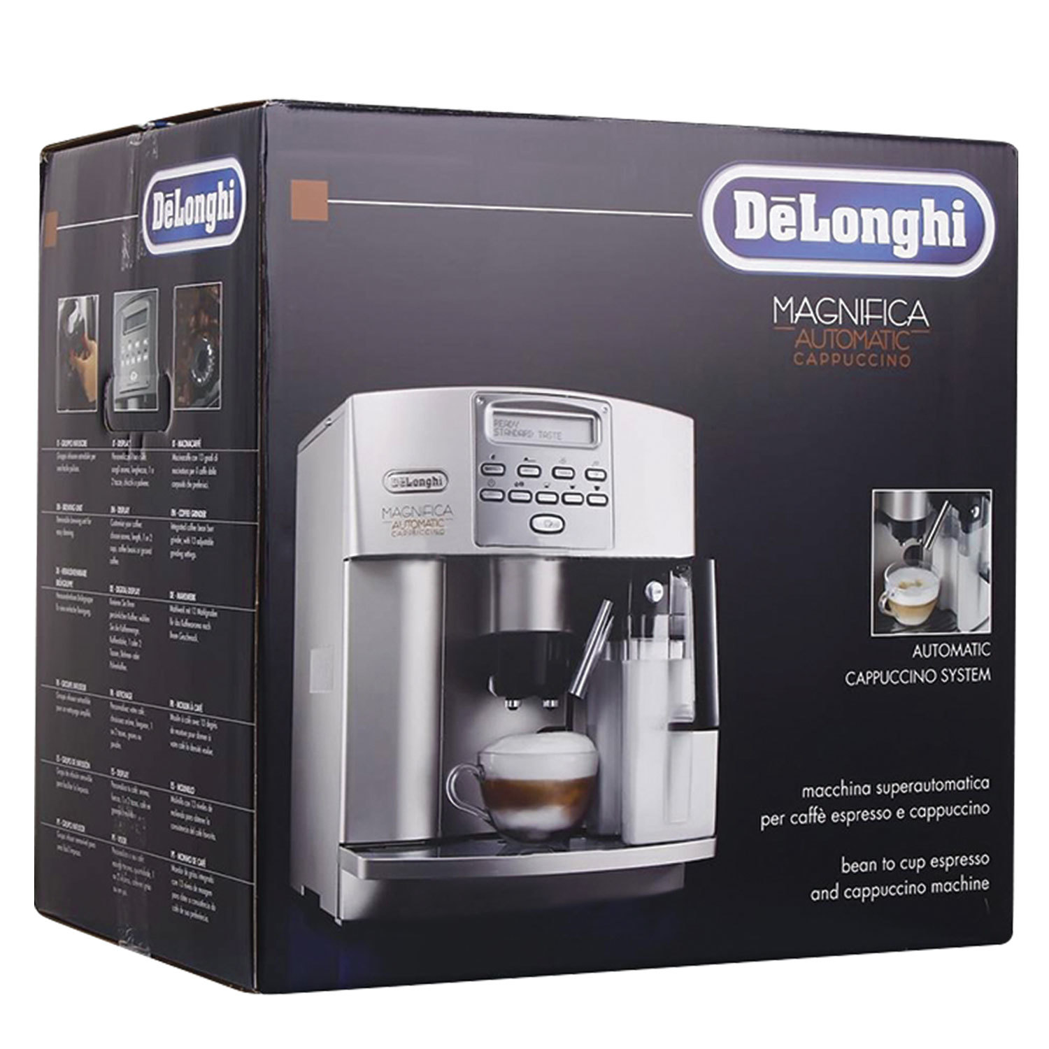 Кофемашина DELONGHI ESAM3500, 1350 Вт, объем 1,8 л, емкость для зерен ...