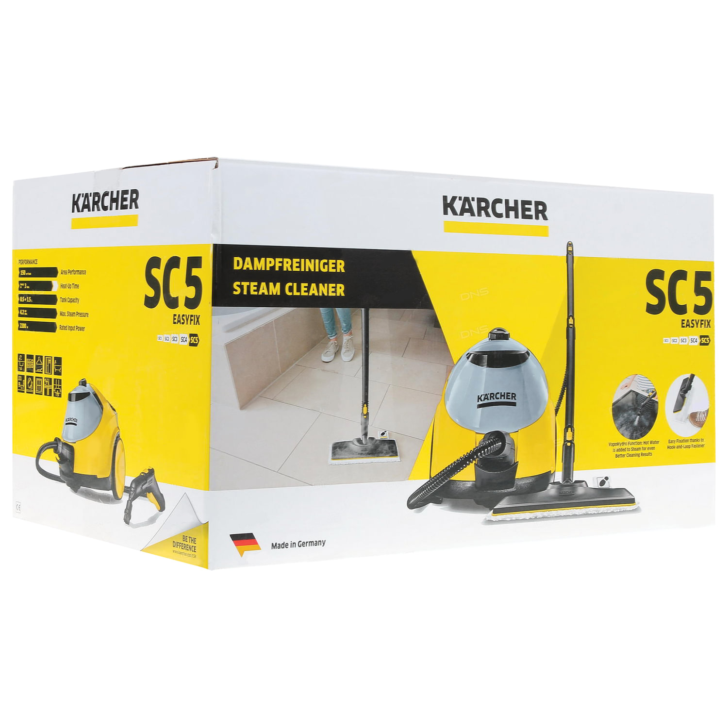 Пароочиститель KARCHER SC5 EasyFix, мощность 2200 Вт, давление 4,2 бар ...