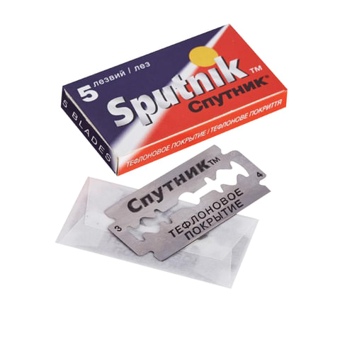 Сменные лезвия для безопасных бритв SPUTNIK (Спутник) "Stainless", 5 шт ...