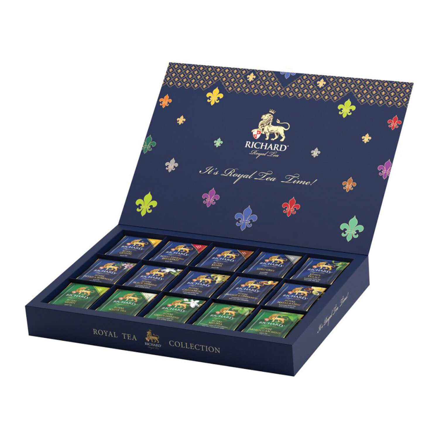 Чай RICHARD "Royal Tea Collection", подарочный НАБОР 15 вкусов, 120 ...